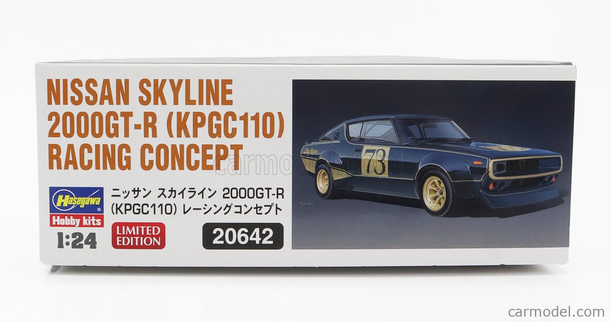 HASEGAWA 20642 Scale 1/24 | NISSAN SKYLINE 2000 GT-R N 73 (KPGC110 ...