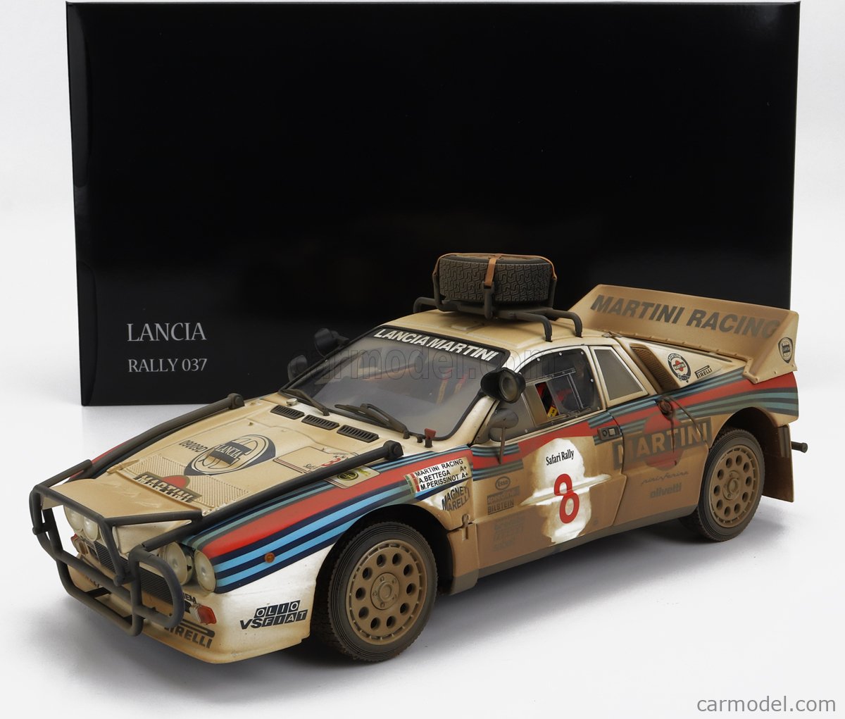 KYOSHO 08306J-DV Scale 1/18 | LANCIA 037 MARTINI (night version) N 8 ...