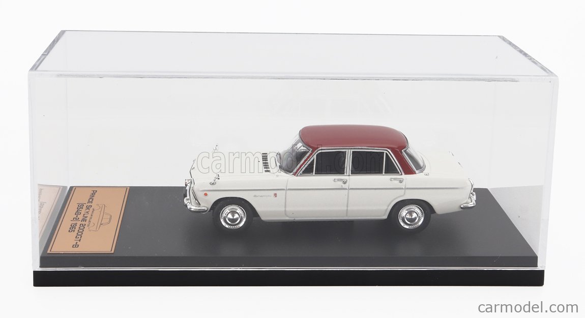 EDICOLA HACJAPCARCOLLJPL018 Echelle 1/43 | NISSAN PRINCE SKYLINE 2000 GT-B (S54B-2) 1965 WHITE RED