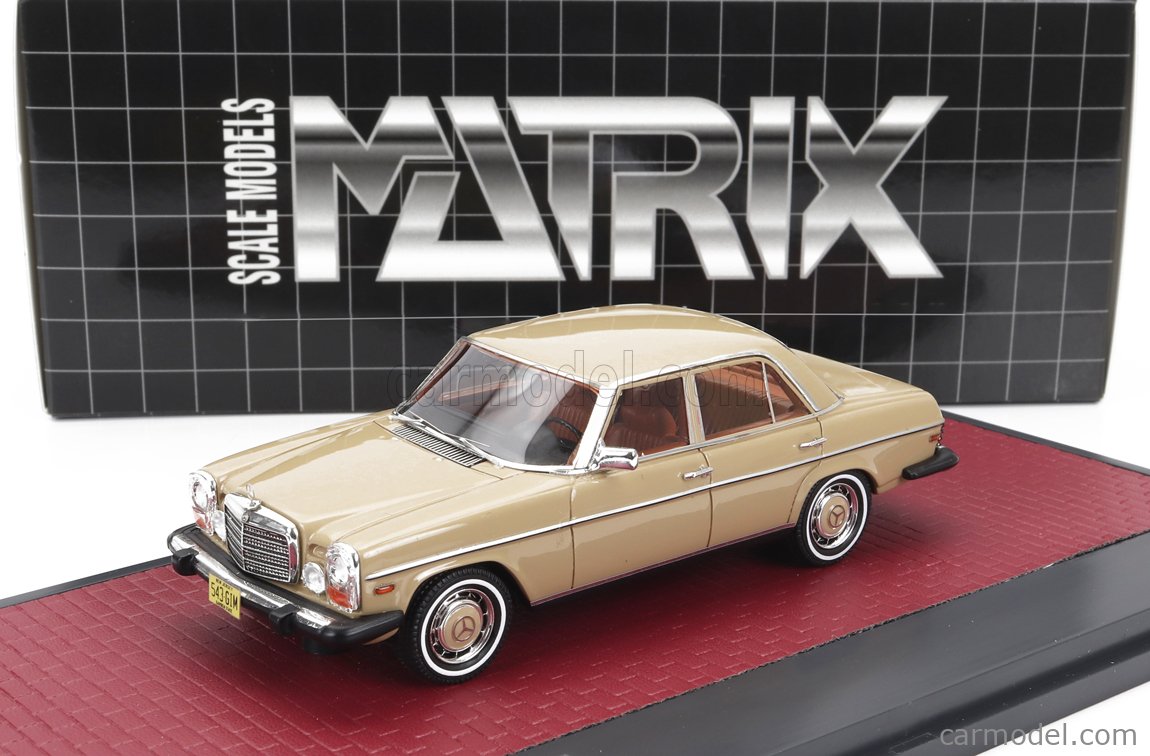 MATRIX SCALE MODELS MX11302-213 Escala 1/43 | MERCEDES BENZ 300D (W115) USA VERSION 1976 BEIGE