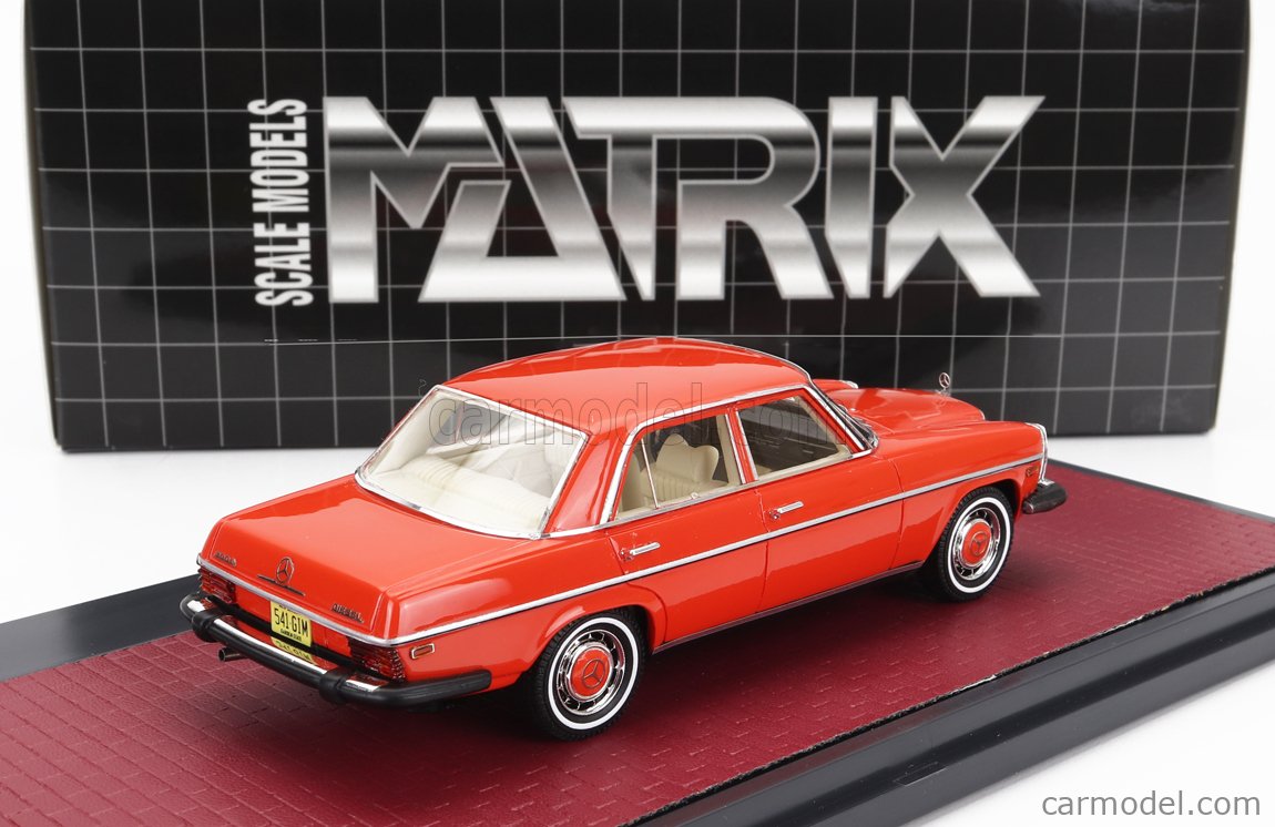 MATRIX SCALE MODELS MX11302-211 Escala 1/43 | MERCEDES BENZ 300D (W115) USA VERSION 1976 RED
