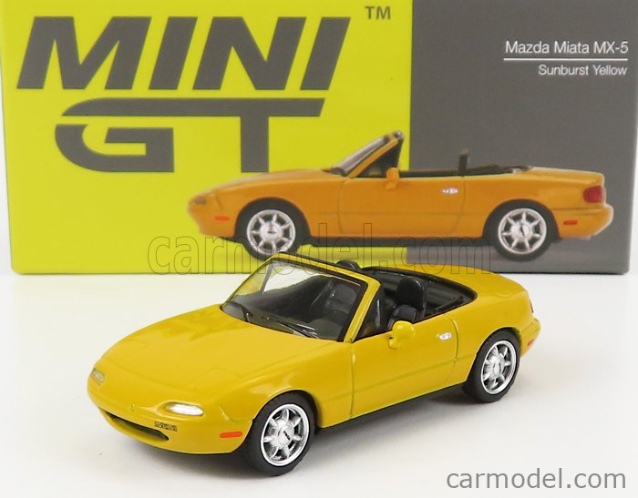 TRUESCALE MGT00392-MJ Scale 1/64 | MAZDA MIATA MX-5 SPIDER 1991 YELLOW