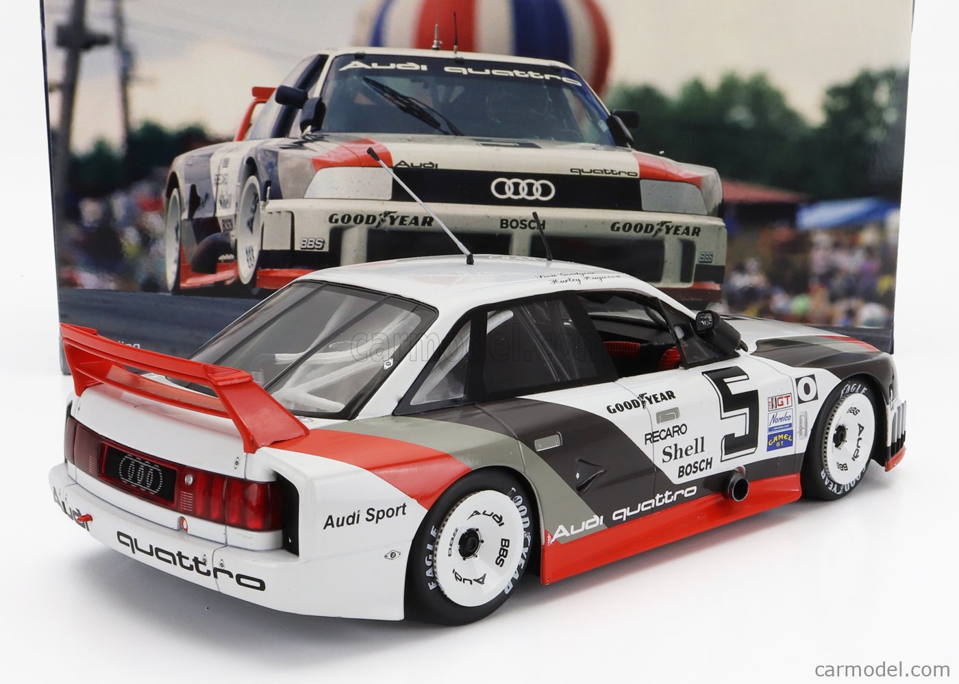 WERK83 W1806002 Scale 1/18 | AUDI 90 QUATTRO TEAM AUDI SPORT N 5 500KM ROAD AMERICA IMSA 1989 H ...