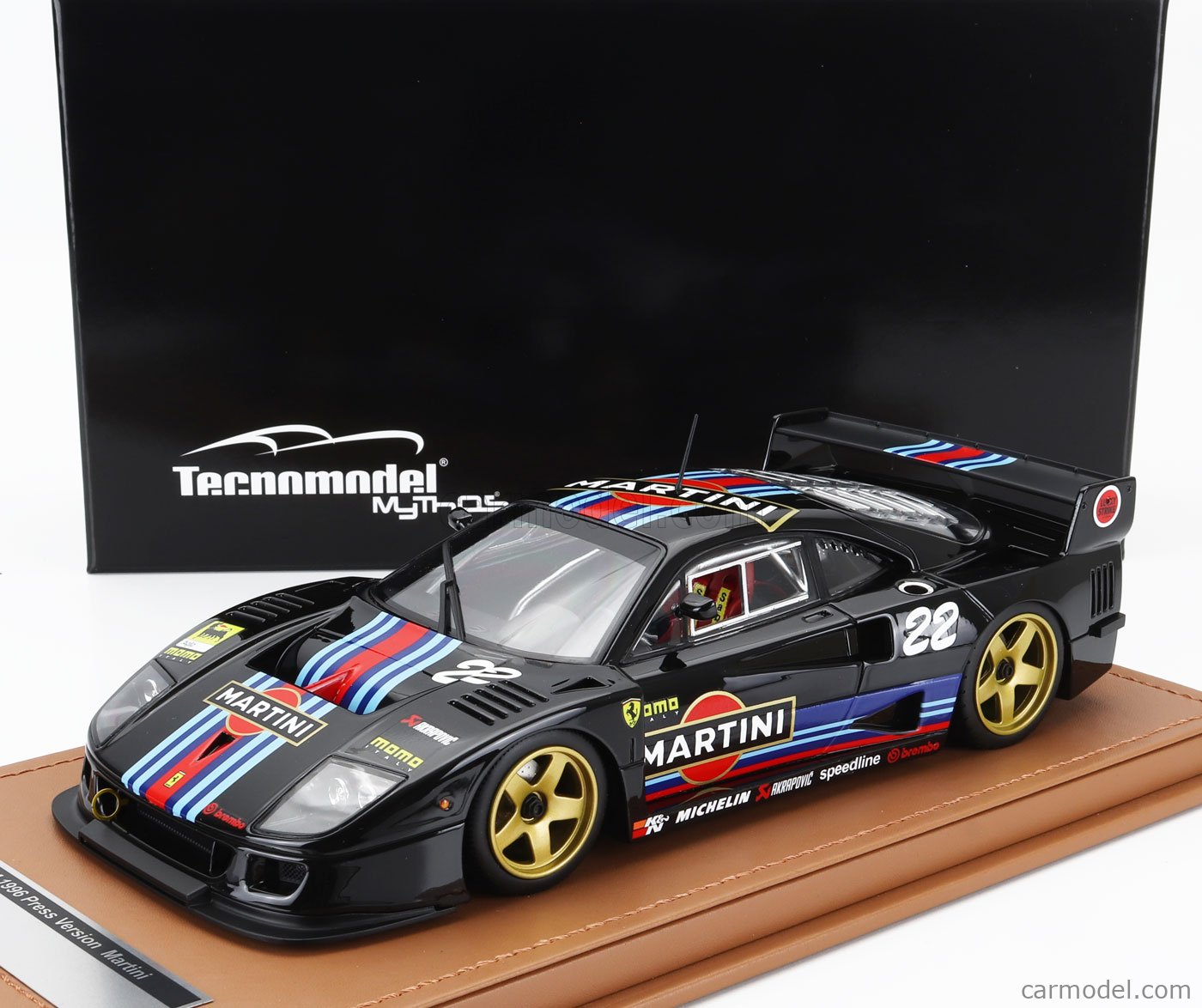 TECNOMODEL TM18-286N Scale 1/18 | FERRARI F40 LM MARTINI RACING N 22 ...
