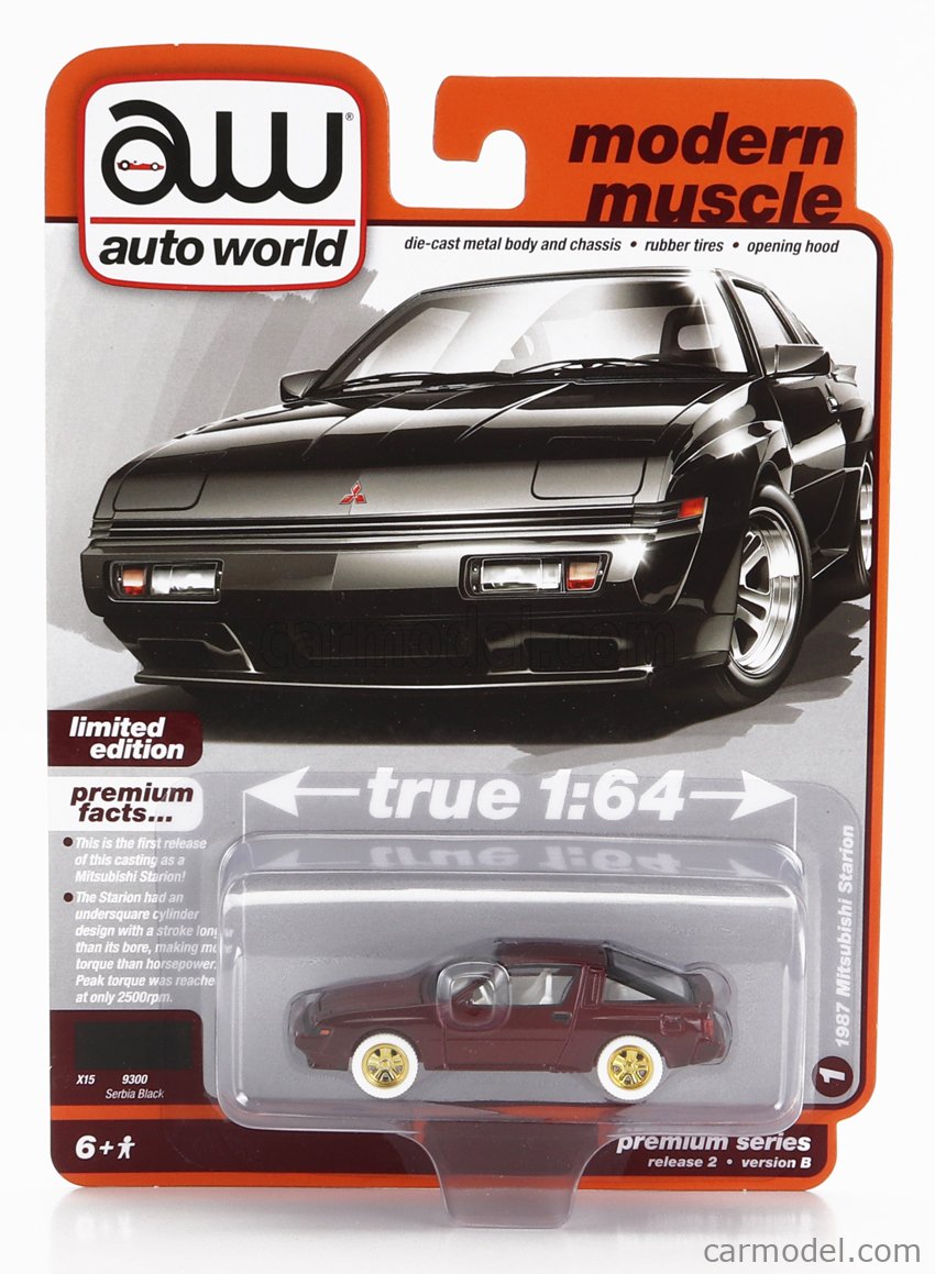 AUTOWORLD 64402B-1-SP128B-GOLD Scale 1/64 | MITSUBISHI STARION 1987 ...