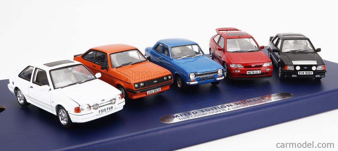 VANGUARDS VC01501 Scale 1/43 | FORD ENGLAND RS COLLECTION SET 5X ESCORT ...
