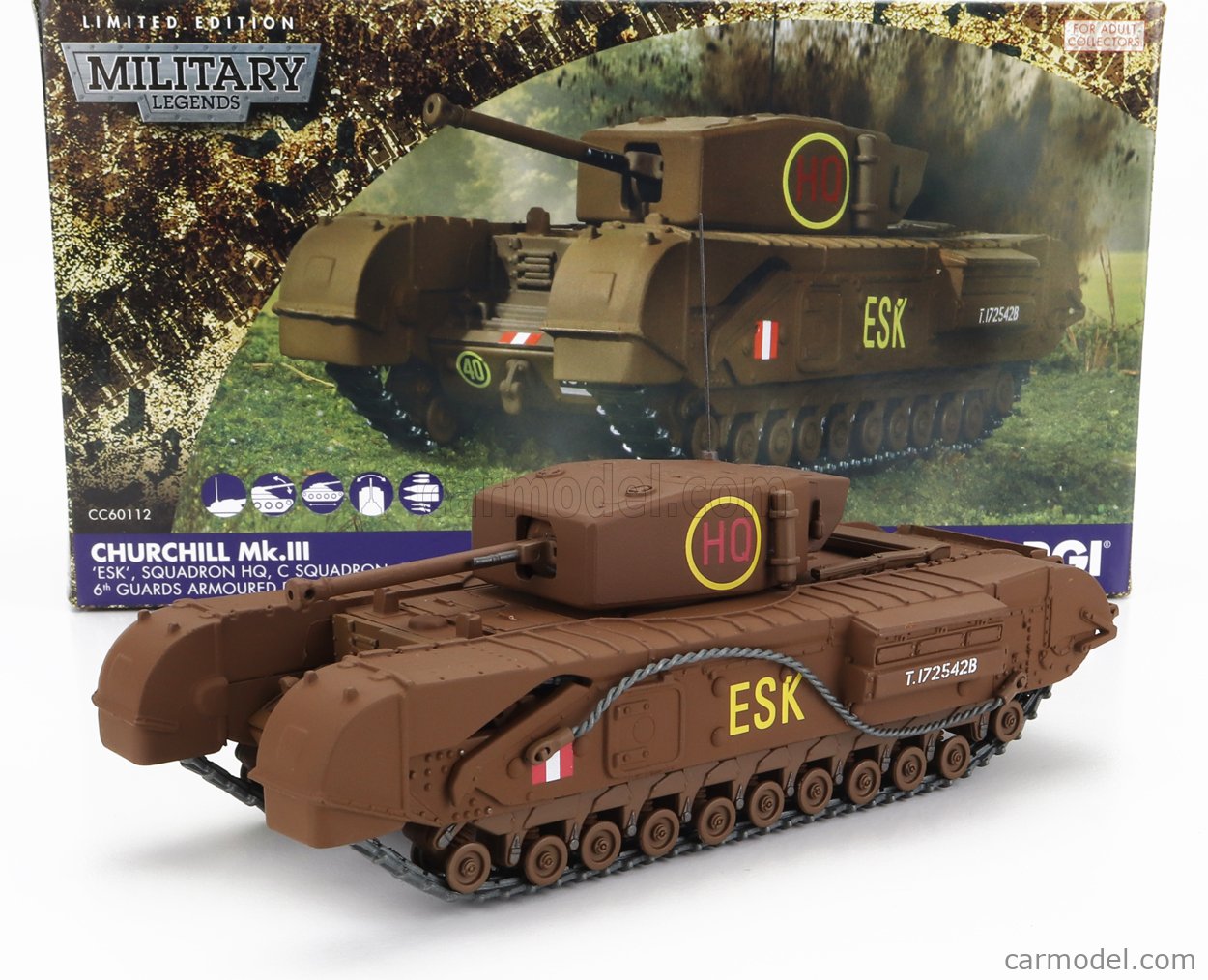 CORGI CC60112 Scale 1/50 | TANK CHURCHILL MKIII MILITARY 1943 MILITARY ...