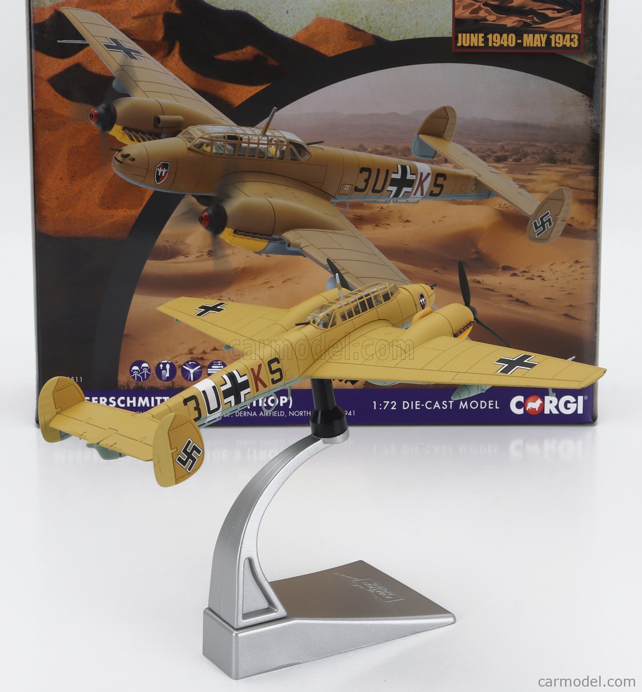 CORGI AA38511 Scale 1/72 | MESSERSCHMITT BF 110E-2 TROP MILITARY ...