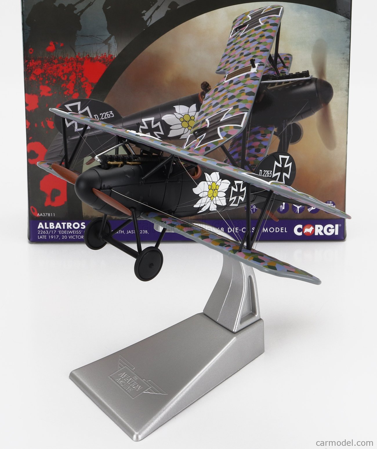 CORGI AA37811 Scale 1/48 | ALBATROS D.V MILITARY AIRPLANE 1917 MILITARY ...