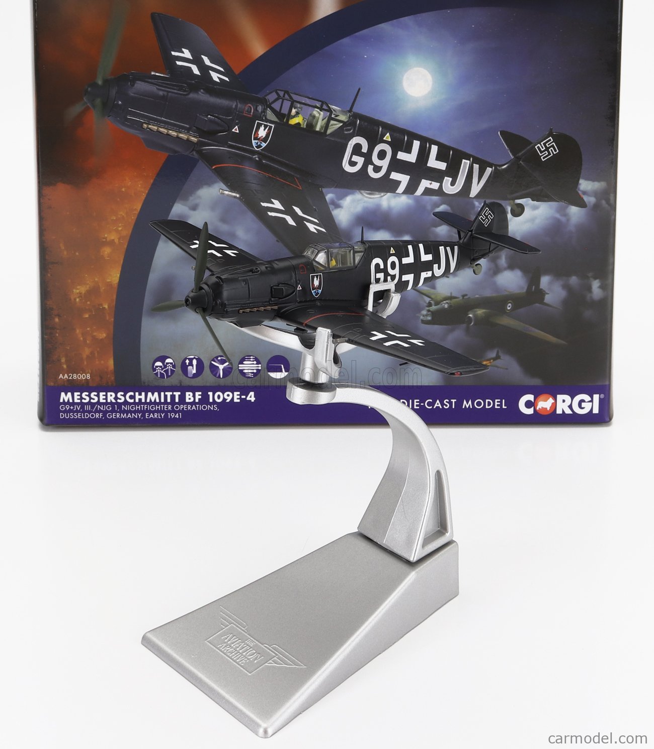 CORGI AA28008 Scale 1/72 | MESSERSCHMITT BF 109E-4 MILITARY AIRPLANE ...