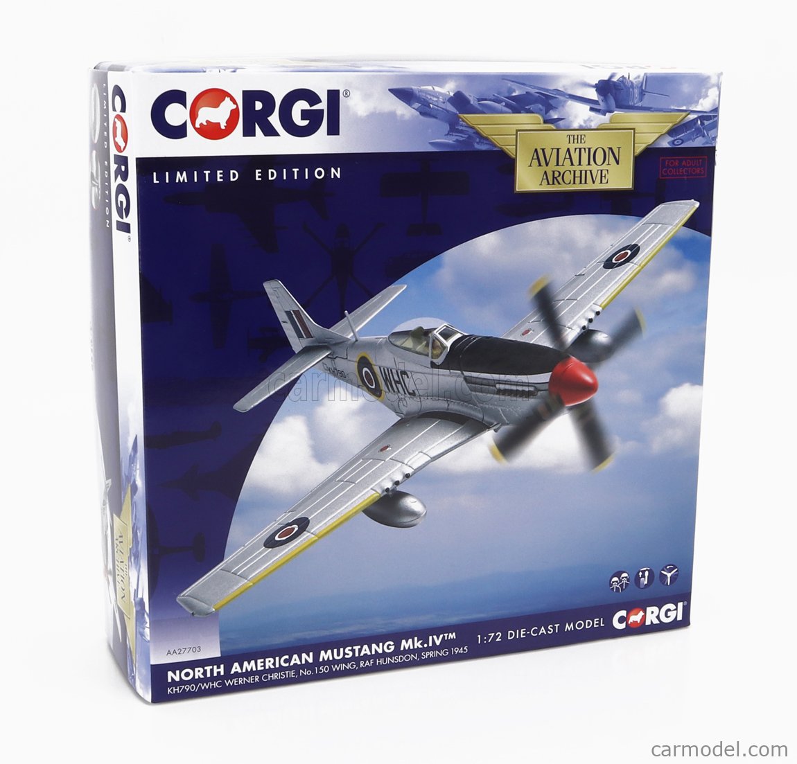 CORGI AA27703 Scale 1/72 | NORTH AMERICAN MUSTANG MKIV MILITARY ...