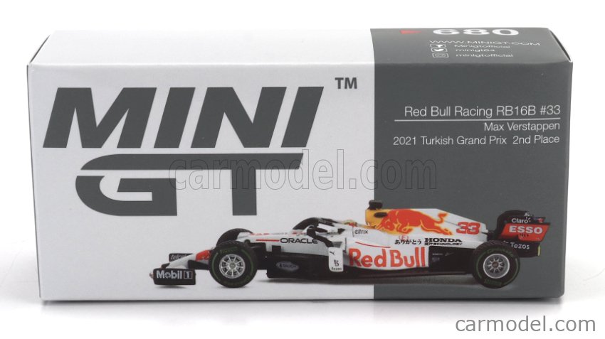 MINI-GT MGT00680-L Scale 1/64 | RED BULL F1 RB16B HONDA TEAM RED BULL ...