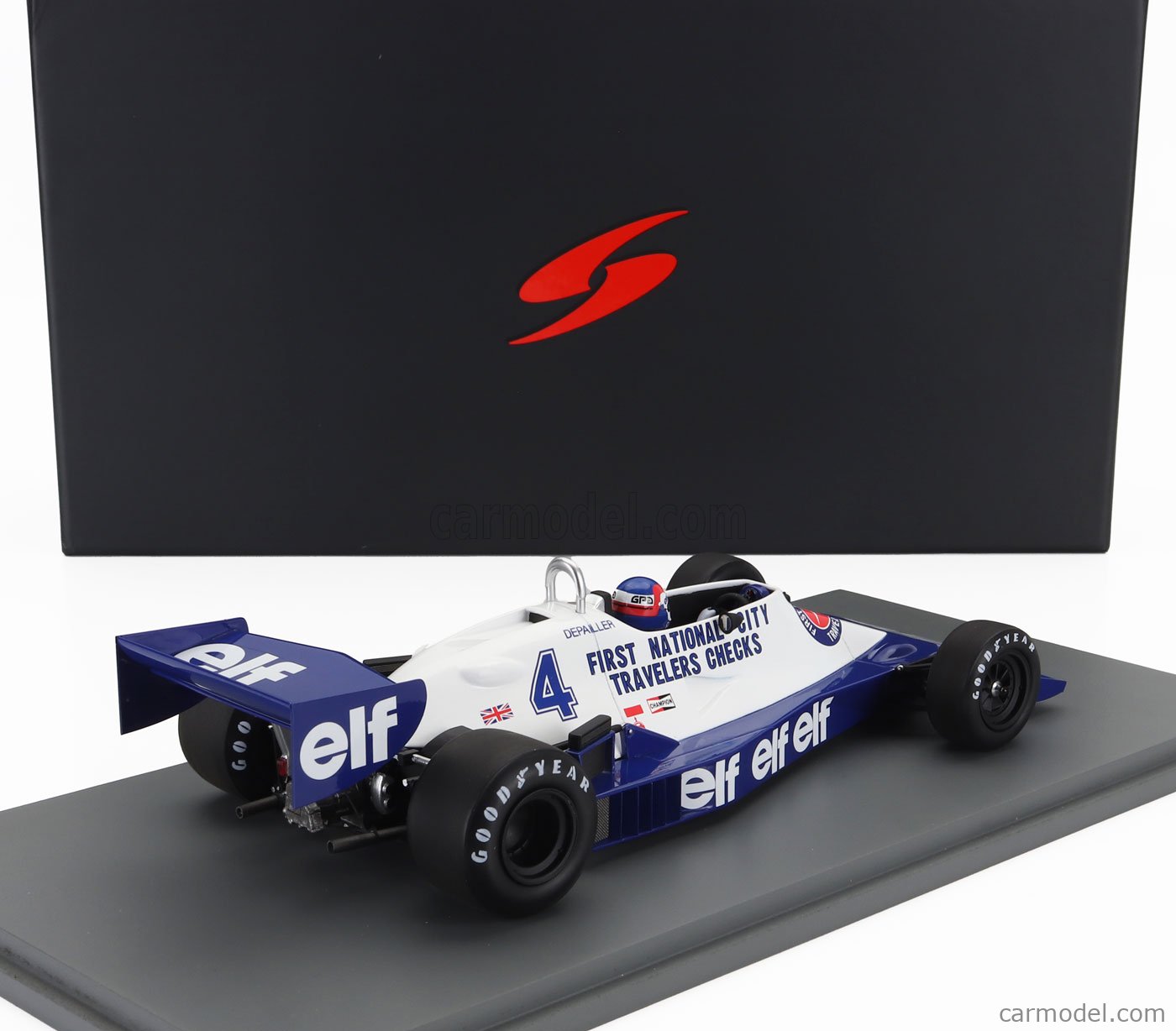 SPARK-MODEL 18S720 Scale 1/18 | TYRRELL F1 008 N 4 WINNER MONACO GP 1978 PATRICK DEPAILLER WHITE ...