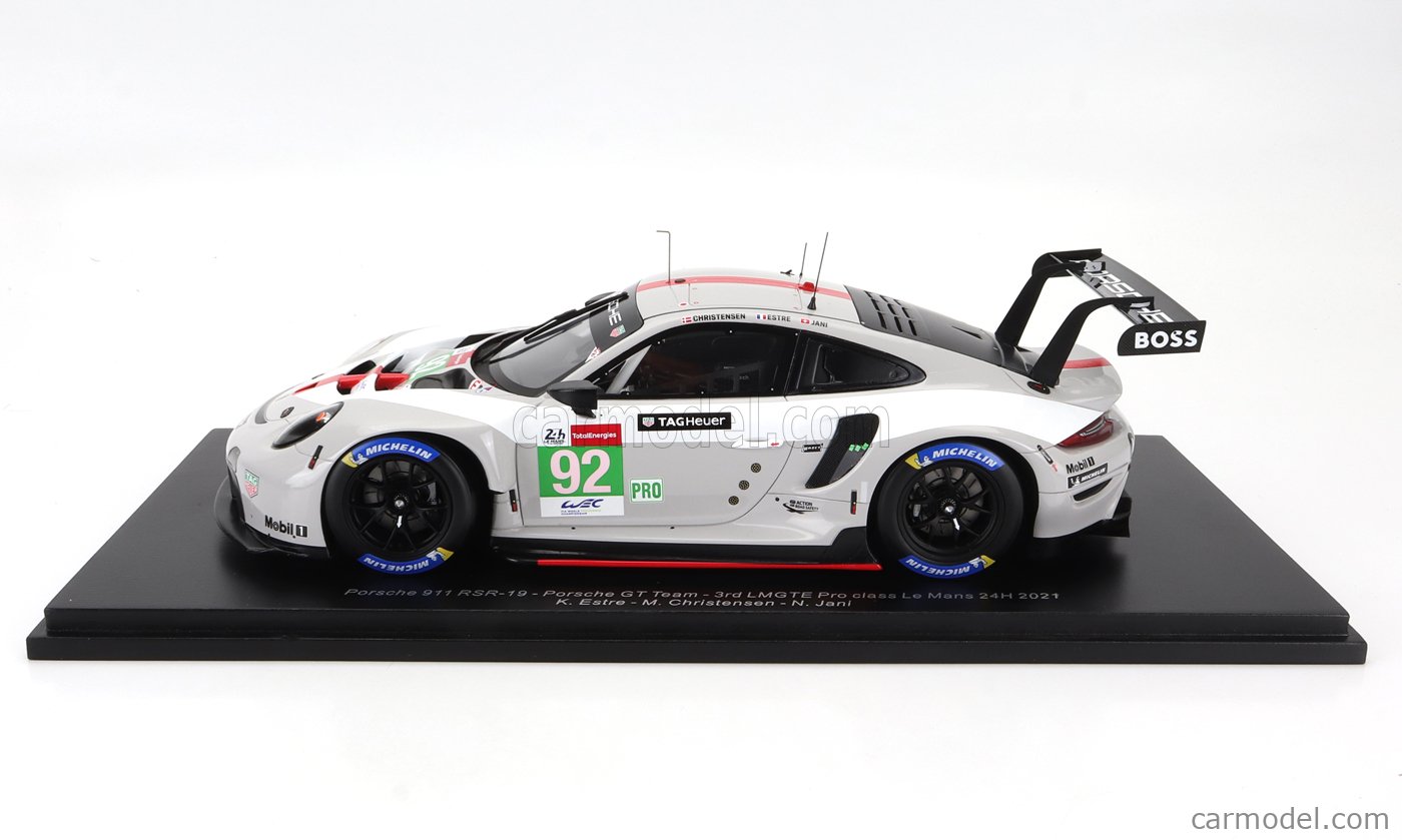 SPARK-MODEL 18S717 Scale 1/18 | PORSCHE 911 991-2 RSR-19 4.2L TEAM PORSCHE GT N 92 3rd LMGTE PRO ...