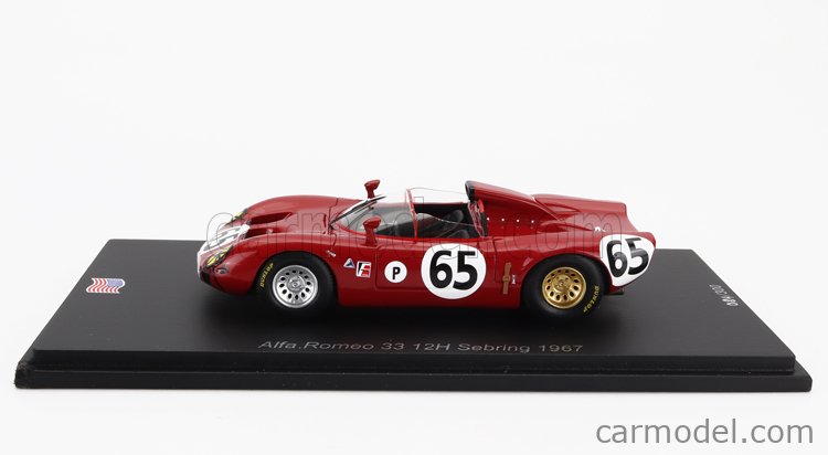 SPARK-MODEL US314 Scale 1/43 | ALFA ROMEO 33 SPIDER TEAM AUTODELTA N 65 ...