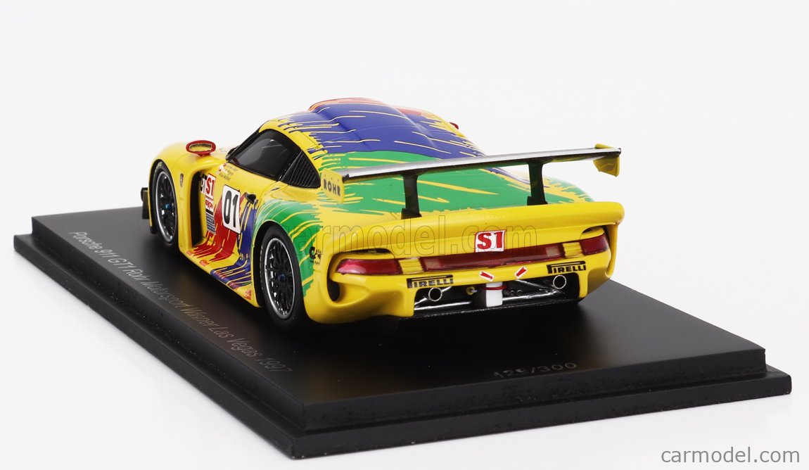 SPARK-MODEL US211 Scale 1/43 | PORSCHE 911 GT1 TEAM ROHR MOTORSPORT N ...