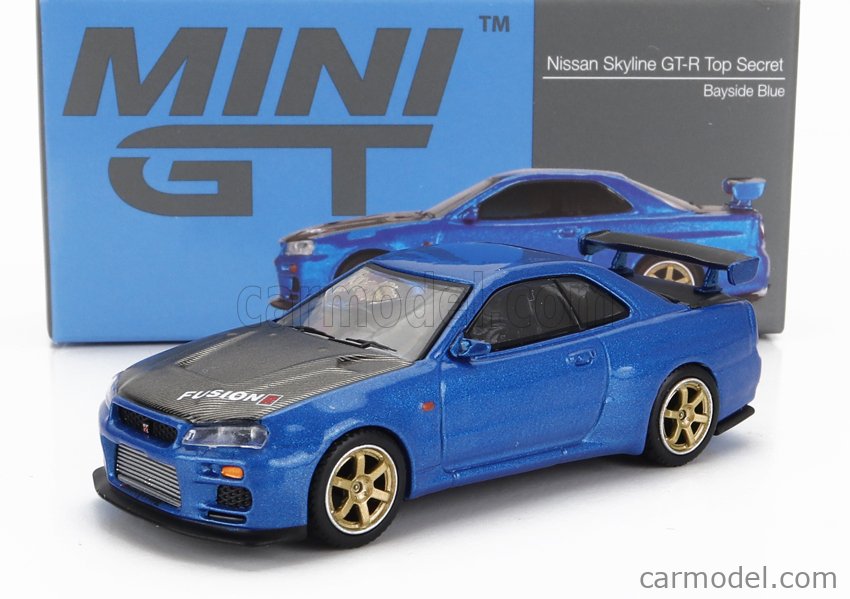 TRUESCALE MGT00531-R Scale 1/64 | NISSAN SKYLINE GT-R (R34) RHD 2007 BLUE