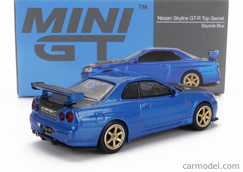 TRUESCALE MGT00531-R Scale 1/64 | NISSAN SKYLINE GT-R (R34) RHD 2007 BLUE