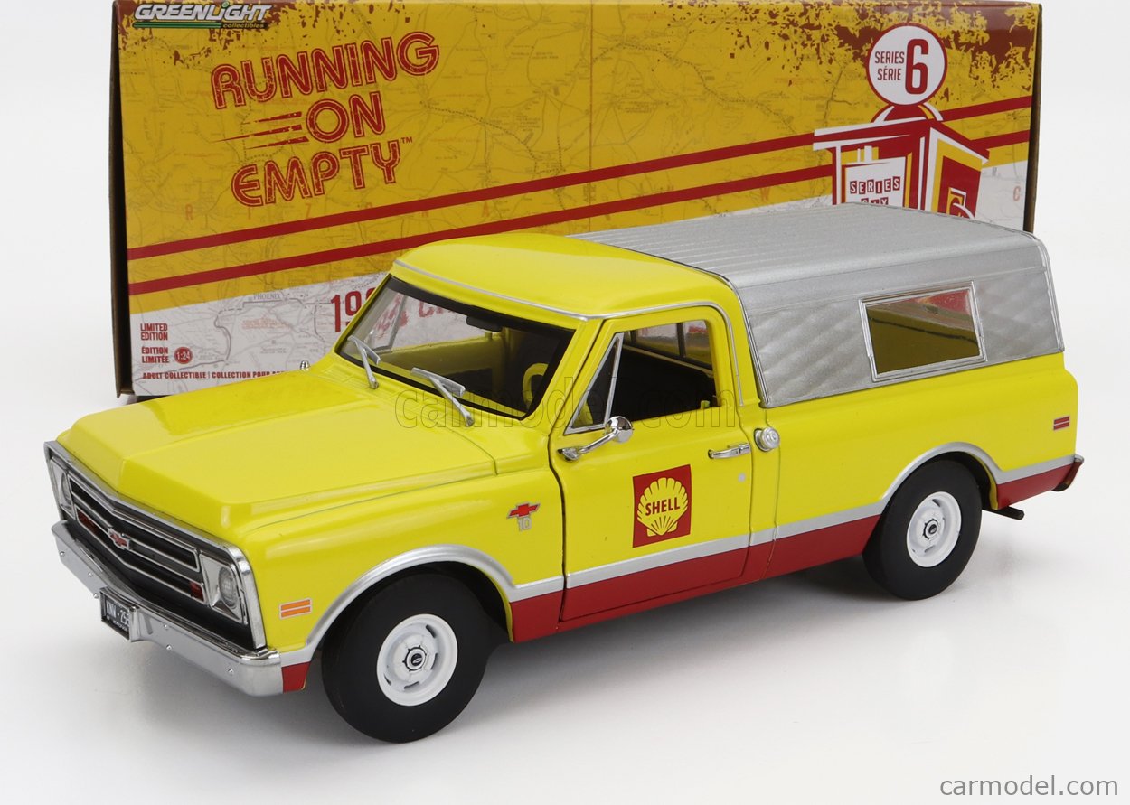 GREENLIGHT 85072 Scale 1/24 | CHEVROLET C-10 PICK-UP SHELL 1968 YELLOW ...