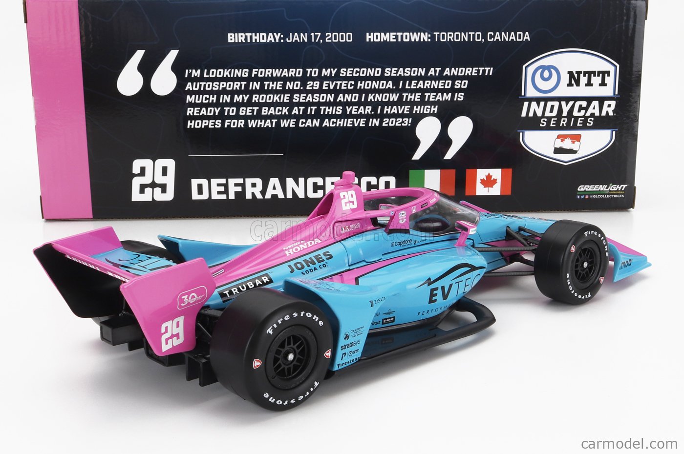 GREENLIGHT 11219 Scale 1/18 | HONDA TEAM ANDRETTI AUTOSPORT N 29 ...