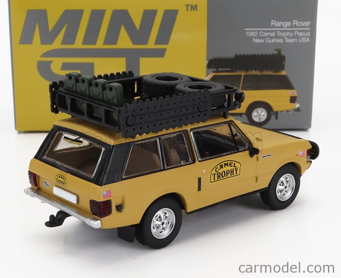 MINI-GT MGT00509-L Scale 1/64 | LAND ROVER RANGE ROVER N 0 RALLY CAMEL ...