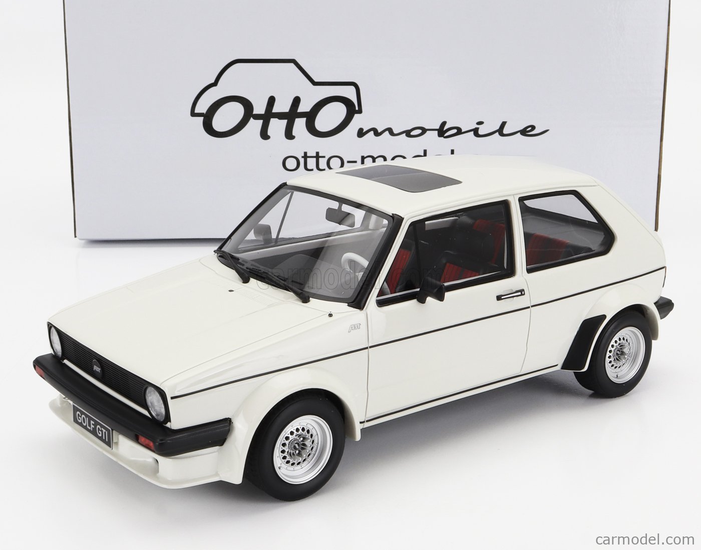 OTTO-MOBILE OT1014 Scala 1/18 | VOLKSWAGEN GOLF MKI GTi ABT 1984 WHITE