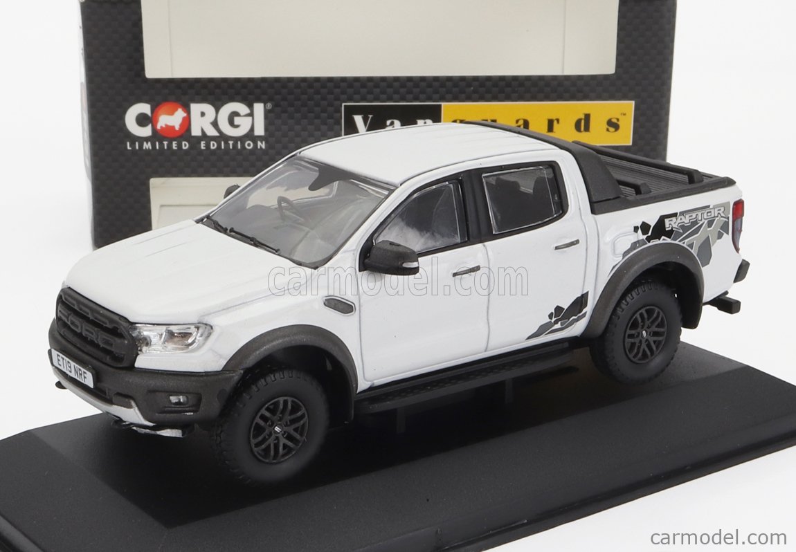 VANGUARDS VA15203 Scale 1/43 | FORD USA RANGE RAPTOR PICK-UP 2022 WHITE ...