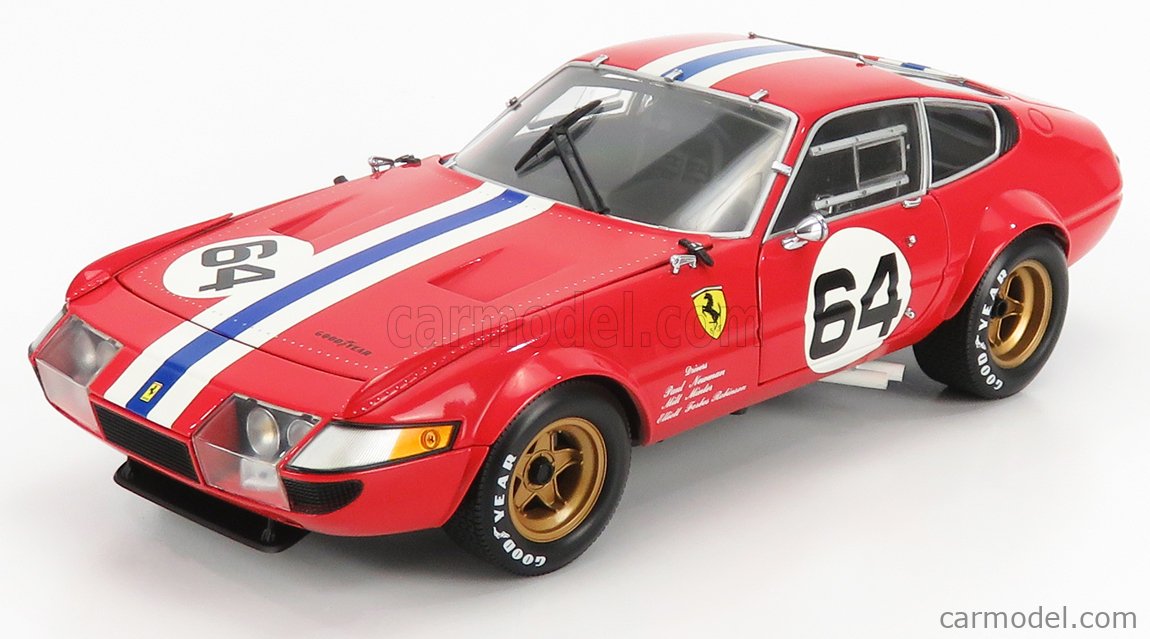 KYOSHO 08163A Scale 1/18 | FERRARI 365 GTB/4 TEAM FERRARI MODENA SPORTS CARS N 64 24h DAYTONA ...