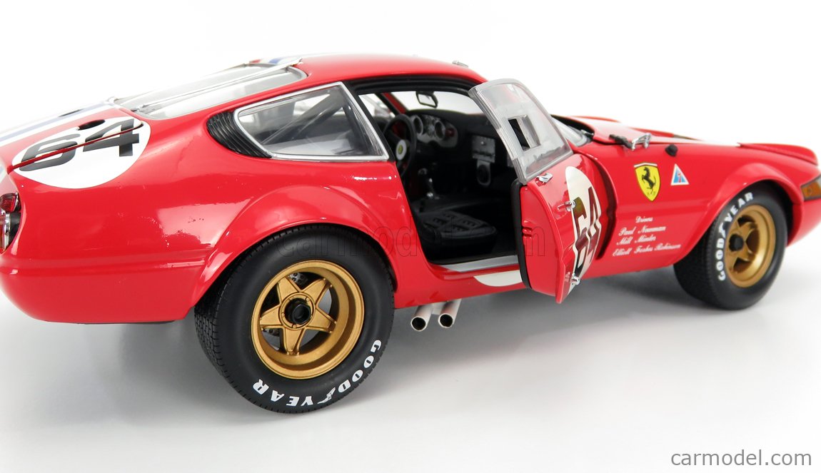 KYOSHO 08163A Scale 1/18 | FERRARI 365 GTB/4 TEAM FERRARI MODENA SPORTS CARS N 64 24h DAYTONA ...
