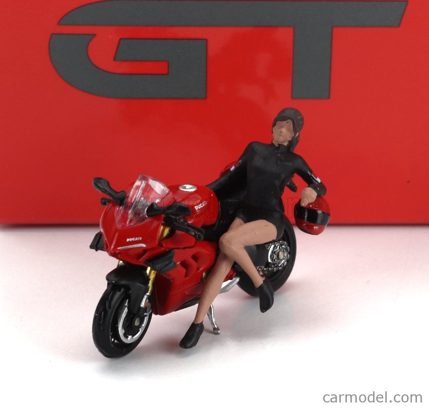 MINI-GT MGT00682 Scale 1/64 | DUCATI PANIGALE V4 WITH GIRL FIGURE 2018 ...
