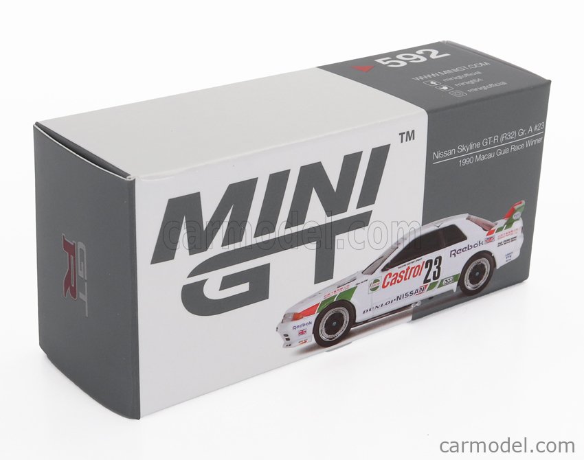 MINI-GT MGT00592-R Scale 1/64 | NISSAN SKYLINE GT-R (R32) Gr.A CASTROL ...