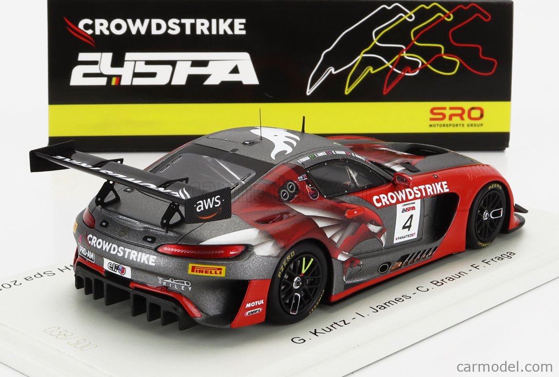 SPARK-MODEL SB723 Scala 1/43 | MERCEDES BENZ AMG GT3 TEAM CROWDSTRIKE ...