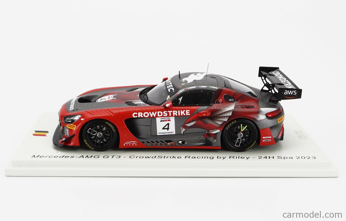 SPARK-MODEL SB723 Scala 1/43 | MERCEDES BENZ AMG GT3 TEAM CROWDSTRIKE ...