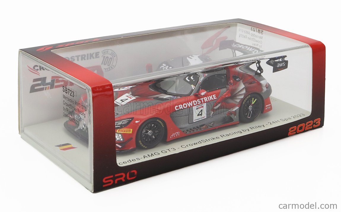 SPARK-MODEL SB723 Scala 1/43 | MERCEDES BENZ AMG GT3 TEAM CROWDSTRIKE ...