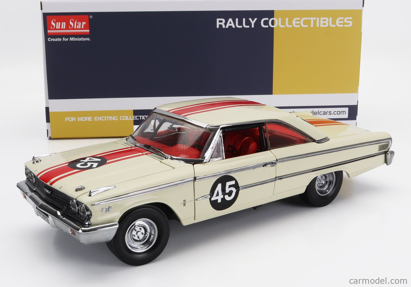 SUN-STAR 01474 Scale 1/18 | FORD USA GALAXIE 500XL N 45 RACING 1964 J ...