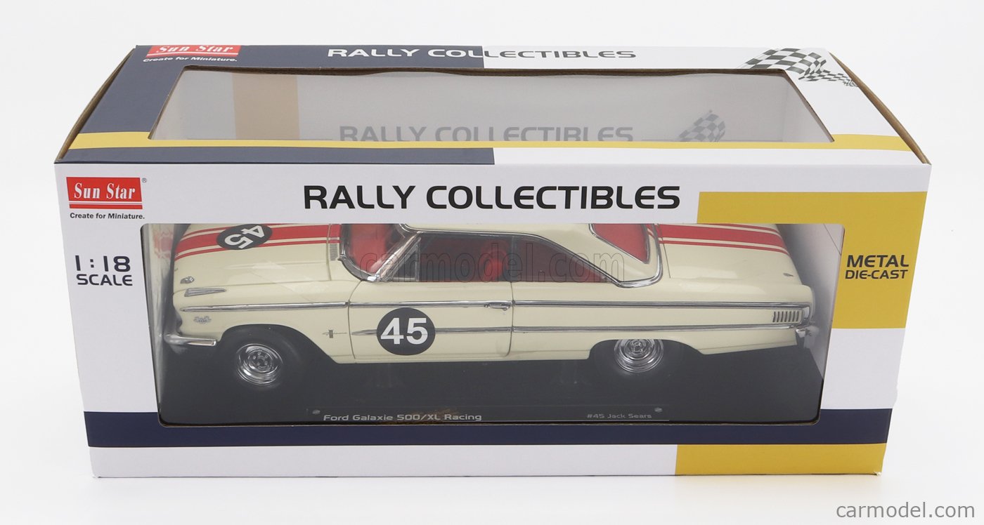 SUN-STAR 01474 Scala 1/18 | FORD USA GALAXIE 500XL N 45 RACING 1964 J ...