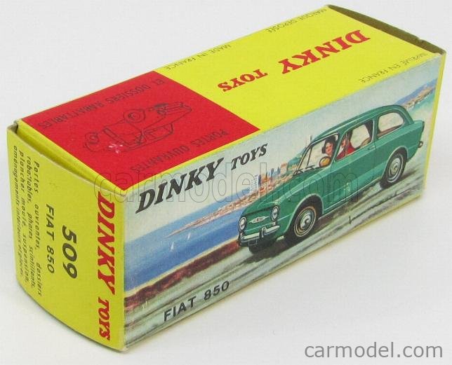 DINKY FRANCE 509 Escala 1/43 | FIAT 850 YELLOW