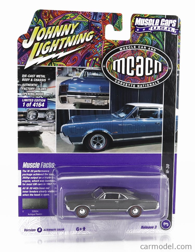 JOHNNY LIGHTNING JLSP289B-JLMC031 Scale 1/64 | OLDSMOBILE 442 W-30 ...