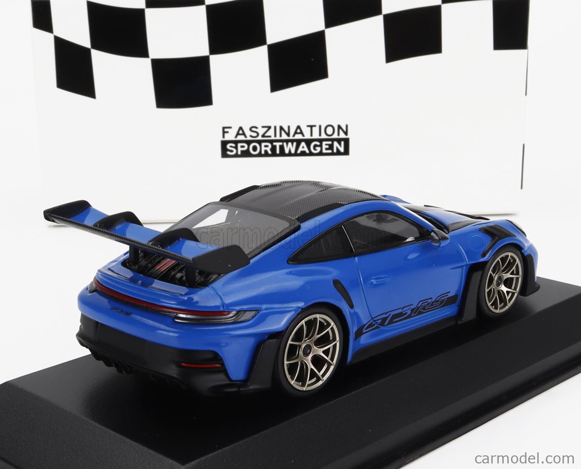 MINICHAMPS 413062110 Echelle 1/43 | PORSCHE 911 992 GT3 RS COUPE WEISSACH PACKAGE 2023 BLUE BLACK