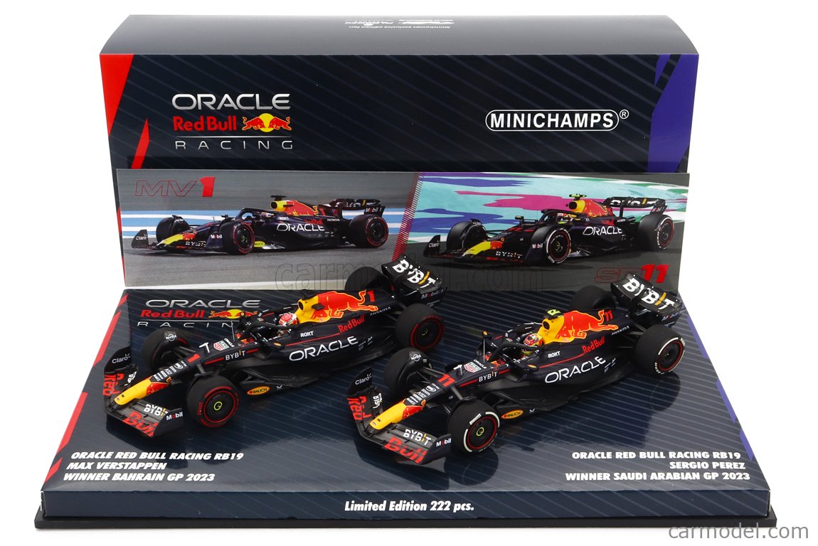 MINICHAMPS 447239111 Escala 1/43 | RED BULL SET 2X F1 RB19 TEAM ORACLE ...