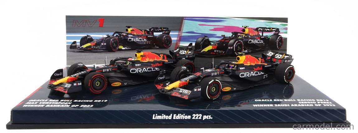 MINICHAMPS 447239111 Scala 1/43 | RED BULL SET 2X F1 RB19 TEAM ORACLE ...