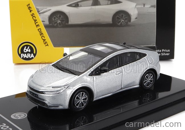 PARAGON-MODELS PA-55601 Scale 1/64 | TOYOTA PRIUS LHD 2023 SILVER