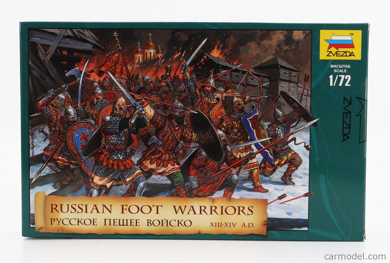 ZVEZDA 8062 Scale 1/72 | FIGURES RUSSIAN FOOT WARRIORS