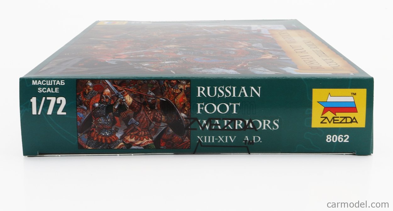 ZVEZDA 8062 Scale 1/72 | FIGURES RUSSIAN FOOT WARRIORS