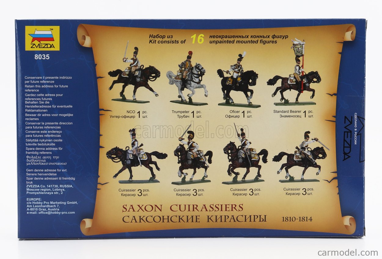 ZVEZDA 8035 Scale 1/72 | FIGURES SAXON CUIRASSIER