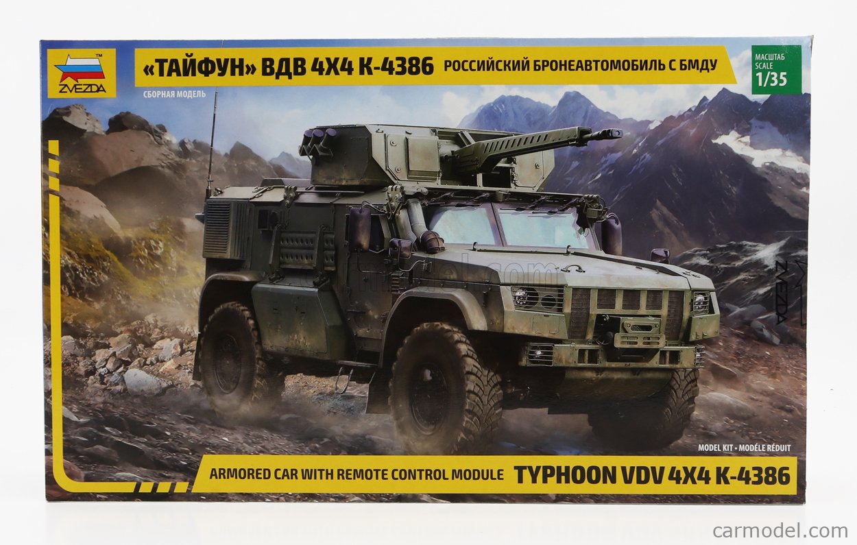 ZVEZDA 3648 Echelle 1/35 | KAMAZ TYPHOON VDV 4x4 K-4386 MILITARY 2010