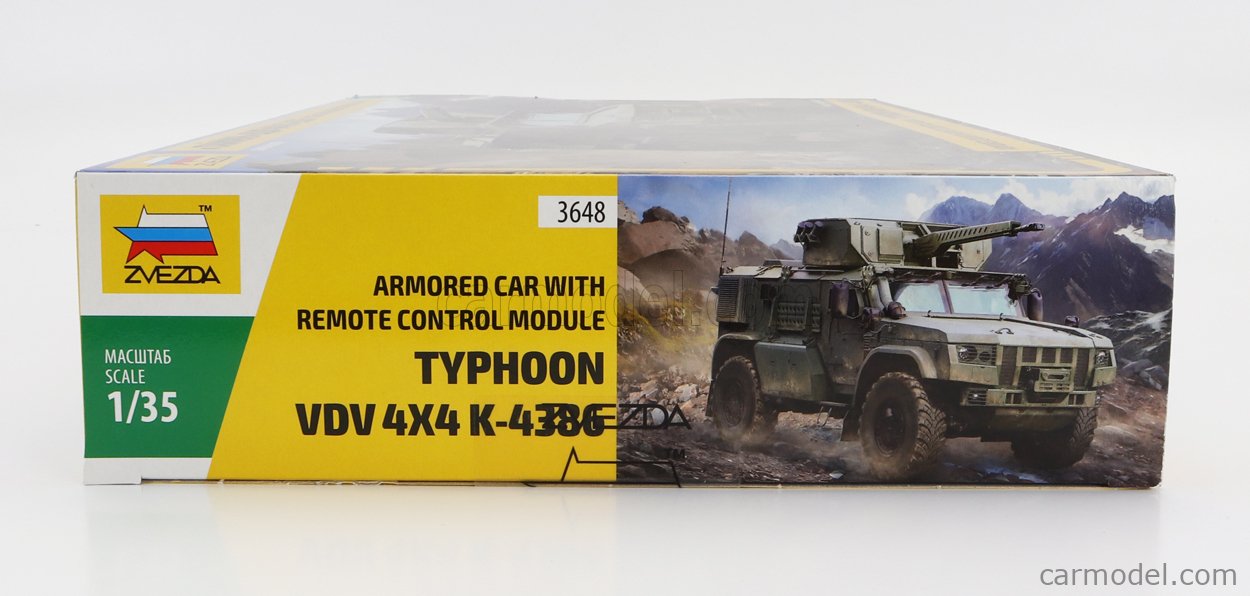ZVEZDA 3648 Escala 1/35 | KAMAZ TYPHOON VDV 4x4 K-4386 MILITARY 2010