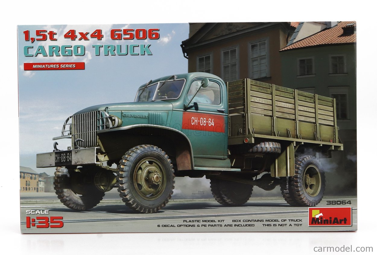 MINIART 38064 Scale 1/35 | CHEVROLET G506 1.5t 4x4 CARGO TRUCK 1945