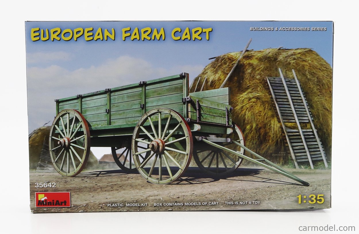 MINIART 35642 Scale 1/35 | TRAILER EUROPEAN FARM CART