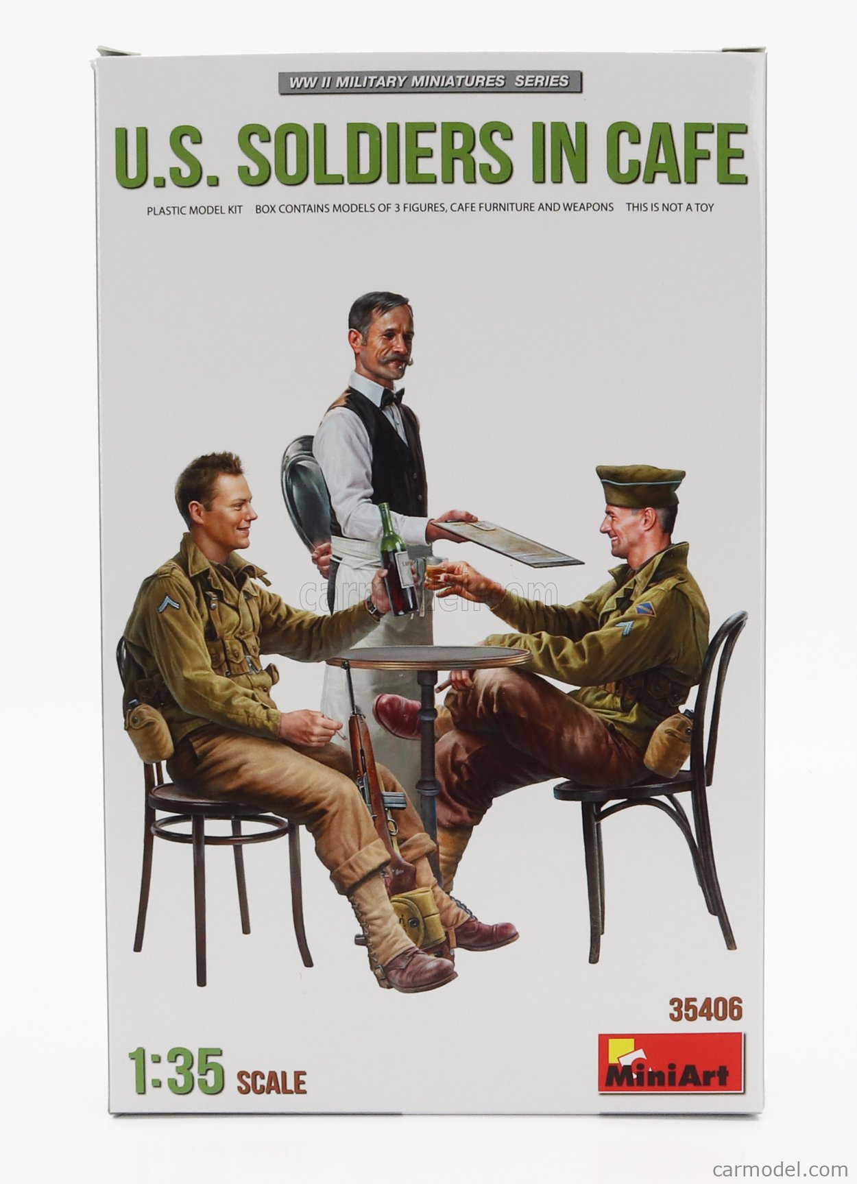 MINIART 35406 Scale 1/35 | FIGURES SOLDIER USA MILITARY IN CAFE 1944